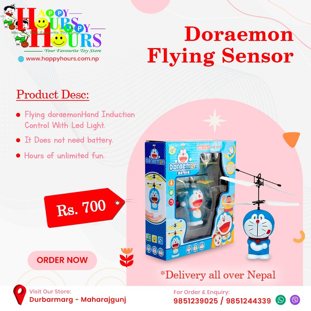 Flying Helicopter Doraemon Infrared Induction toys for 6 Year Old Boys ...